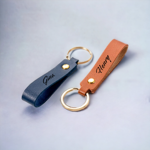 Leather Loop Keychain | Leather Strap Keychain | Nahl Gifts – Nahl ...